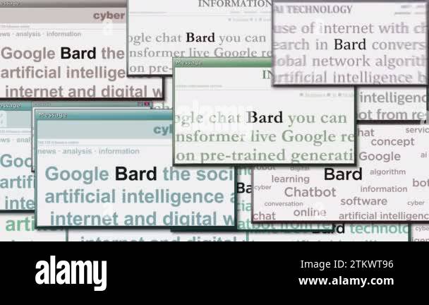 Poznan, Poland, March 5, 2023: Bard pop up windows with OpenAI, chat ...