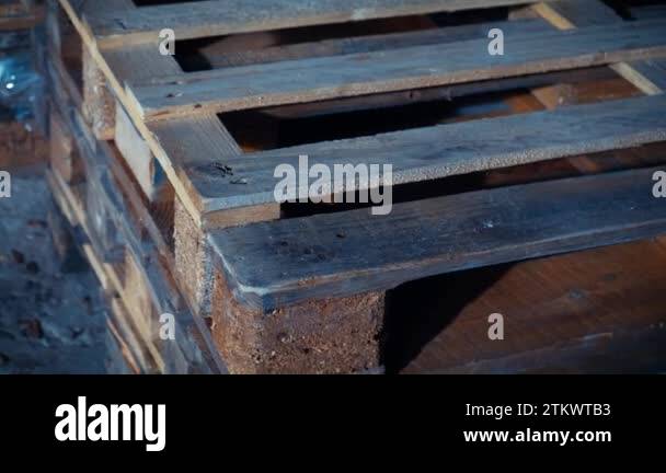 Pallet rack warehouse, logistics center. Huge, large modern warehouse ...