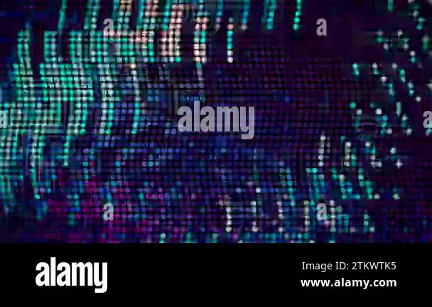 Dynamic abstract pixel animation with pulsing neon lights, perfect for ...