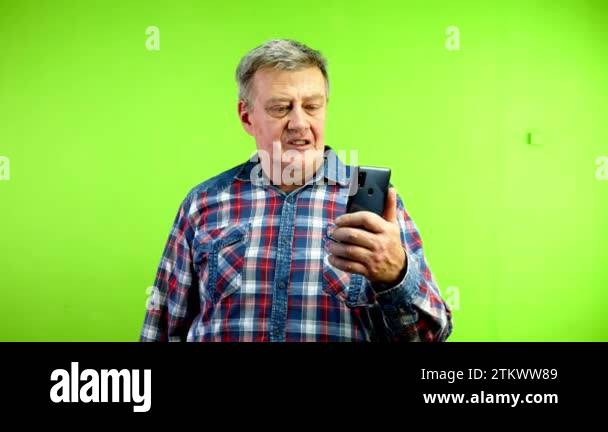 Disgruntled man scream angry no, as sign of disapproval in his ...