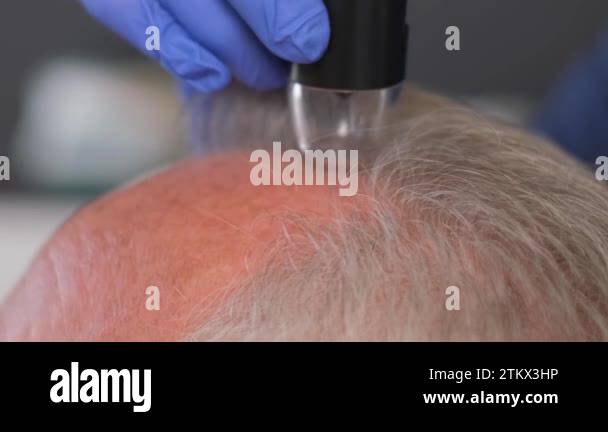 A close-up of the diagnostic complex for microscopic examination of ...