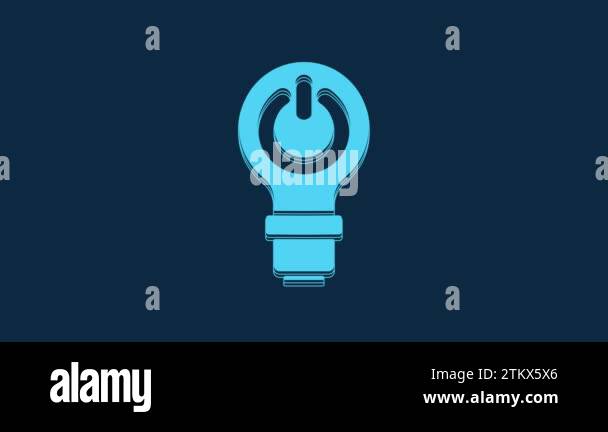 Light bulb icon blue Stock Videos & Footage - HD and 4K Video Clips - Alamy