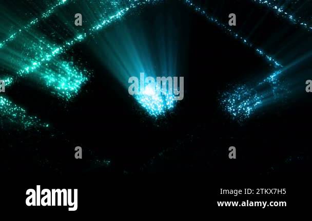Colored lights blinking and shining through holes and square shapes on ...