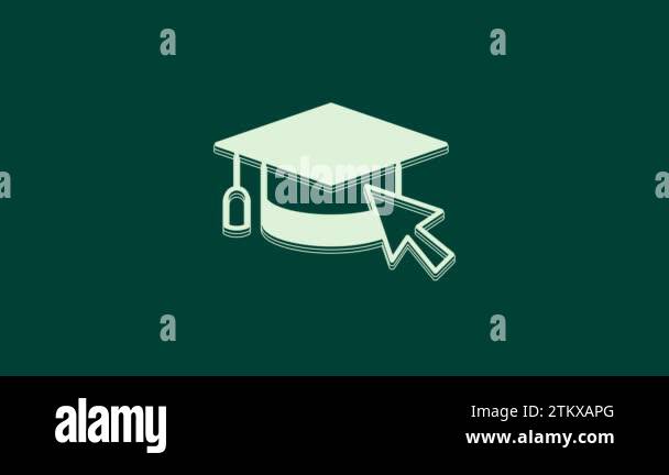 Graduation cap symbol concept Stock Videos & Footage - HD and 4K Video ...