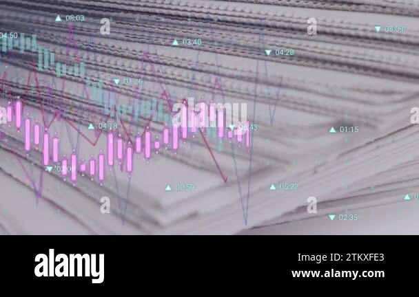 Animation of multiple graphs with arrows and changing numbers over ...