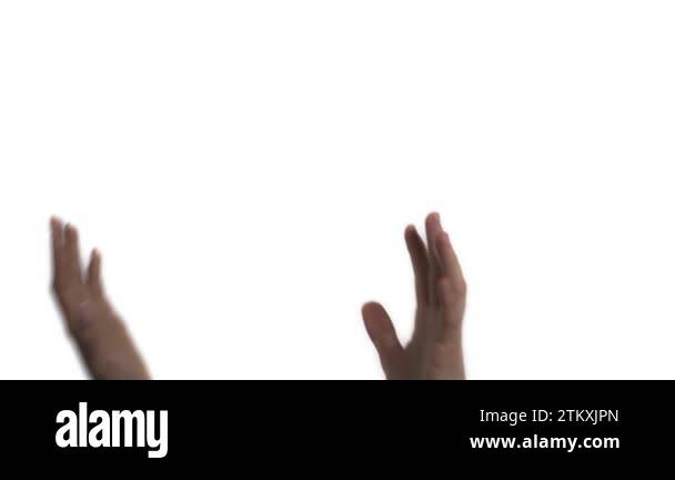 Two multiracial people of different sexes holding hands in lock ...