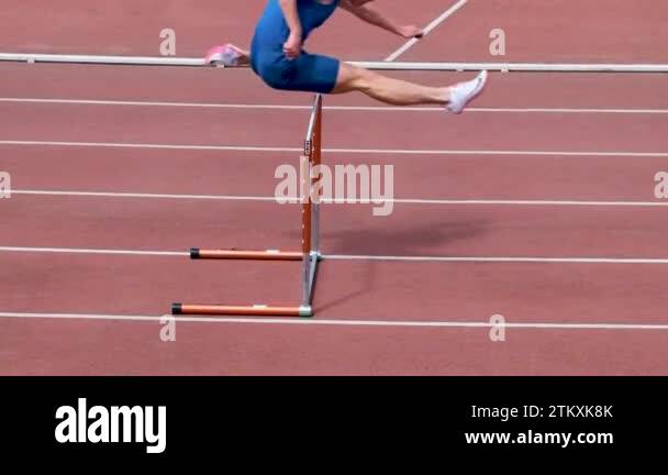 Man running hurdles athletics Stock Videos & Footage - HD and 4K Video ...