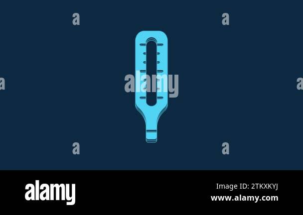 Medical thermometer icon blue Stock Videos & Footage - HD and 4K Video ...