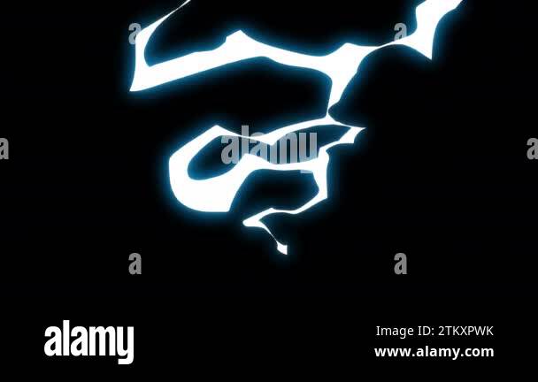 cartoon transition electricity energy blast effect loop Animation video ...
