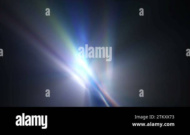 lens flare effect in space 3 d render Stock Video Footage - Alamy