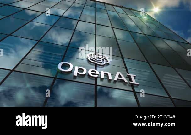 San Francisco, USA, February 15, 2023: OpenAI headquarters glass ...