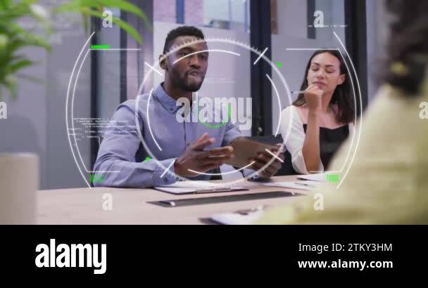 Animation of circles and computer language over diverse entrepreneurs ...