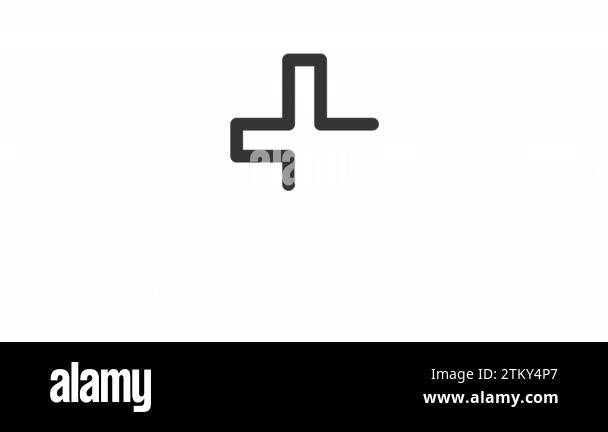 Animated christianity linear icon. Religion. Sacred crucifix. Faith and ...