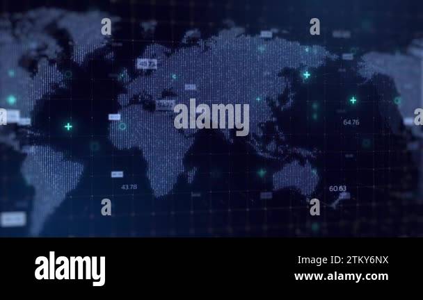 Digital world background dark blue Stock Videos & Footage - HD and 4K ...