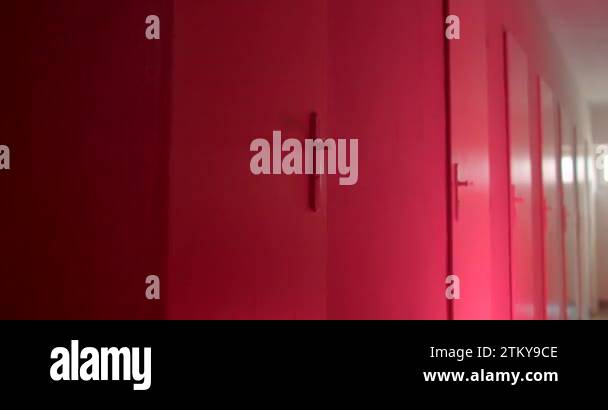 Place where criminals are imprisoned. Flashing light, opening doors ...