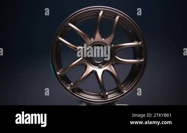 sports matte bronze car rims photography at various long exposures for ...