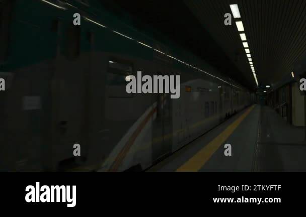 People platform inside metro underground subway station Stock Videos ...