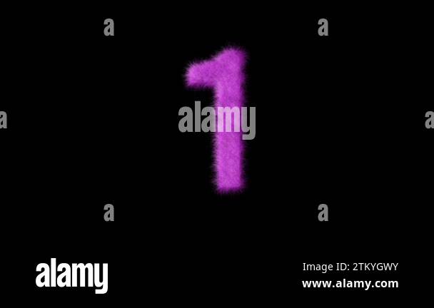 Pink furry number 1 with alpha channel, furry number, barbie Stock ...