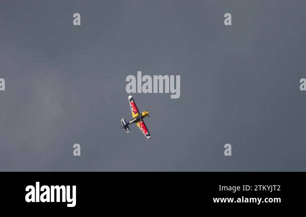 KAZAN, RUSSIAN FEDERATION, JUNE 15, 2019: Sports Plane flies for Red ...