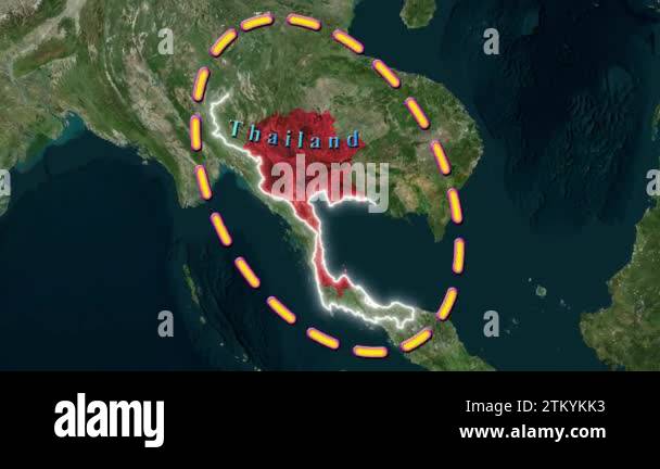 Thailand Map - Animated 3D Stock Video Footage - Alamy
