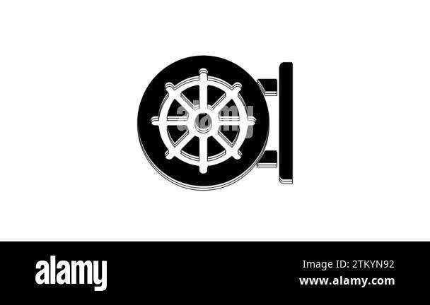 Dharma wheel dharmachakra symbol Stock Videos & Footage - HD and 4K ...