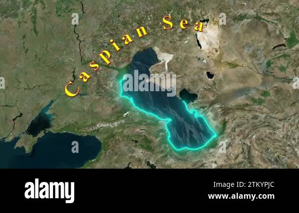 Caspian Sea Map - Animated 3D Stock Video Footage - Alamy
