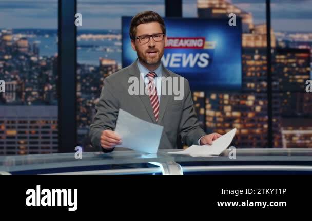Newsreader male Stock Videos & Footage - HD and 4K Video Clips - Alamy