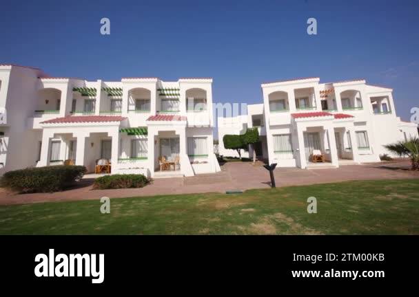 Beautiful white building architecture hotel Stock Videos & Footage - HD ...