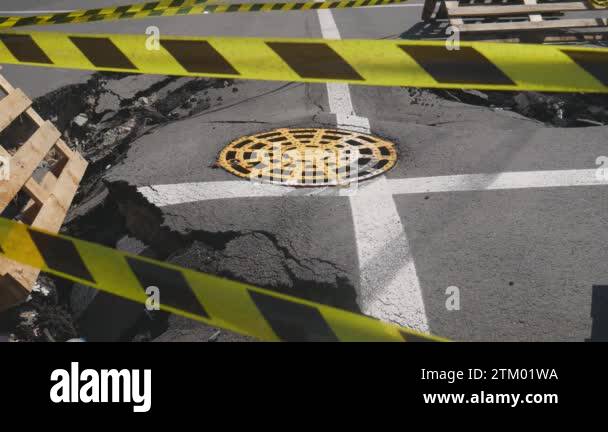 Natural disaster, the consequences of a strong earthquake.Destroyed ...