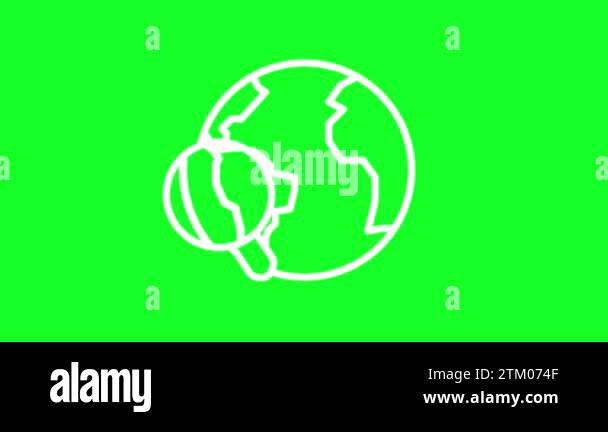 Animated search fail white line icon. Seek on internet. Cyberspace ...