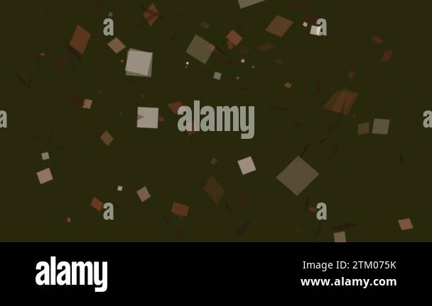 Autumn color confetti falling on brown background 4k animation Stock ...