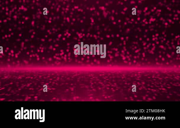 Animated 3d Beautiful Magenta red glitter particles falling and ...