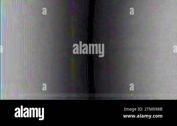 Retro TV Screen Effect with VHS Damage and Flickering Static. High ...