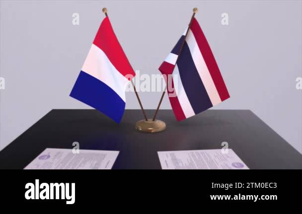 Thailand france flags 3d Stock Videos & Footage - HD and 4K Video Clips ...