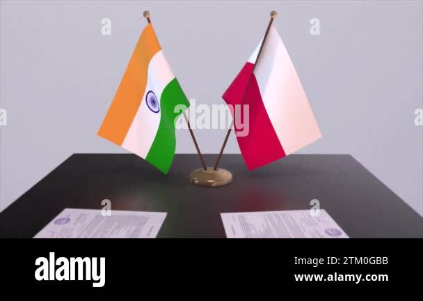 Poland india national flags partnership Stock Videos & Footage - HD and ...
