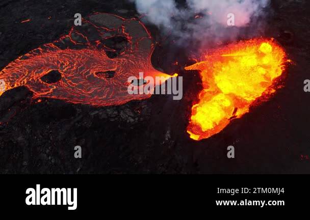 Geological Phenomenon: A Captivating Landscape Depicting the Eruption ...