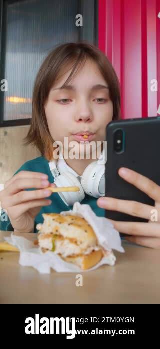 Unhealthy food and digital addiction. Youth addiction to junk food and ...