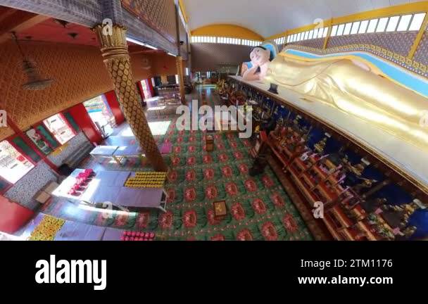 George Town, Malaysia - Jan 2023: The Chaiya Mangalaram Thai Buddhist ...