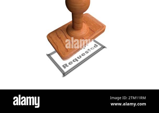 stamp seal text animation on white background. vd 1654 Stock Video ...
