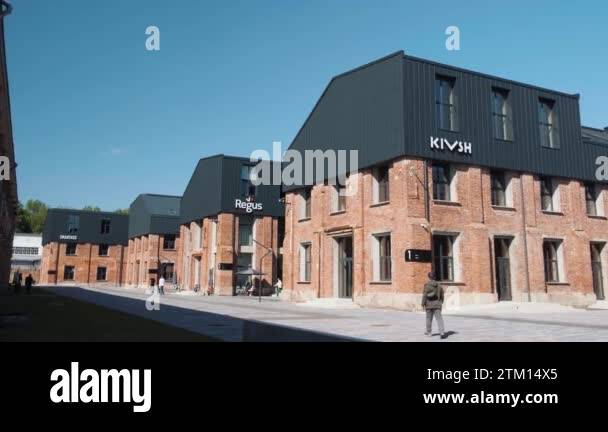 Old factory buildings renovated to business hub. Old plant rebuilt in ...