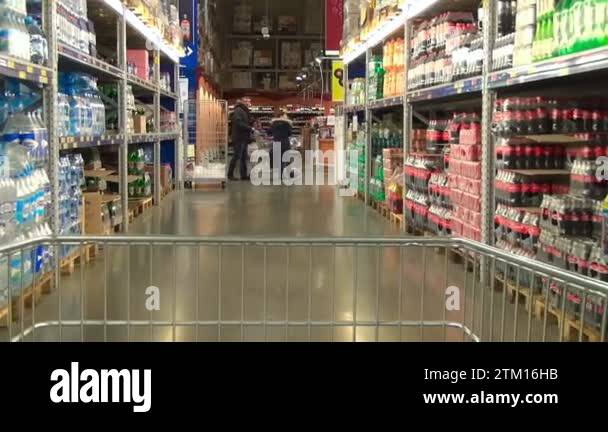 Shopping in supermarket Stock Video Footage - Alamy