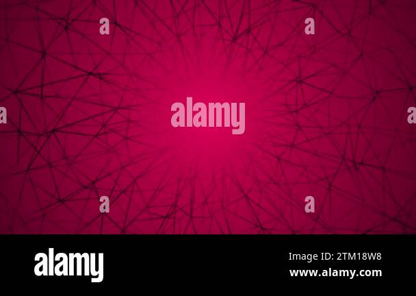 Animated Abstract connection of digital lines and dots technology ...
