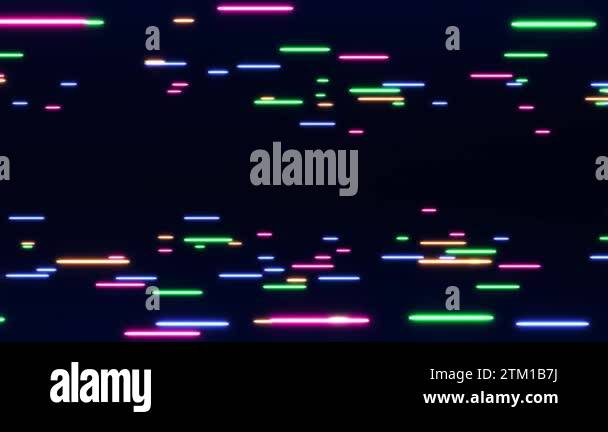 Abstract colorful background with bright neon rays and glowing lines ...