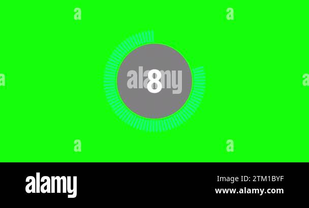 Countdown Timer From 10 To 0 Seconds Realtime Modern Flat Design Of