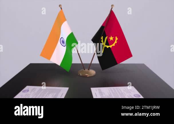 Angola india national flags partnership Stock Videos & Footage - HD and ...