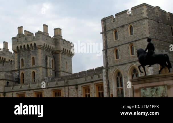 Windsor castle statue king charles Stock Videos & Footage - HD and 4K ...