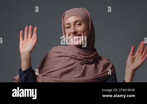 Portrait Of Beautiful Young Arab Muslim Woman In Traditional Hijab