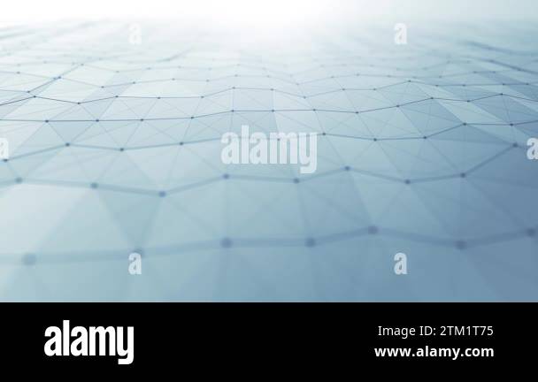 White Ground Plexus Digital Fx Background/ 4k animation of an abstract ...