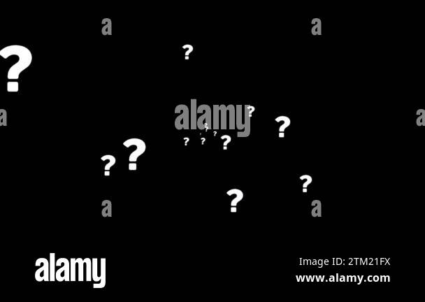 Question mark popping time remap animation alpha channel transparent ...