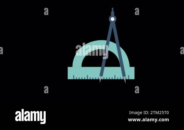 Ruler protractor icon in Stock Videos & Footage - HD and 4K Video Clips ...